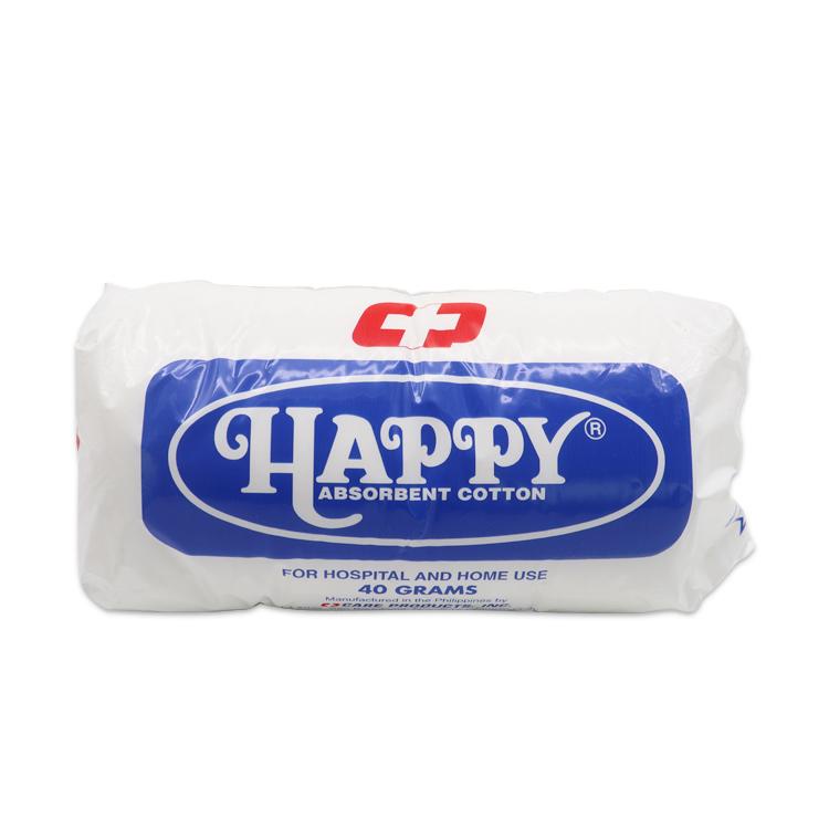 Happy Absorbent Cotton for Hospital and Home Use Roll ( 10g, 40g & 80g ...
