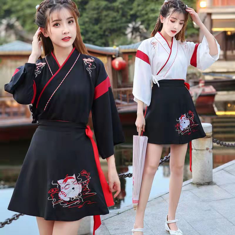 Wei Jin Hanfu Improved Hanfu Hanfu Dress Costume Female Spirit Cat ...