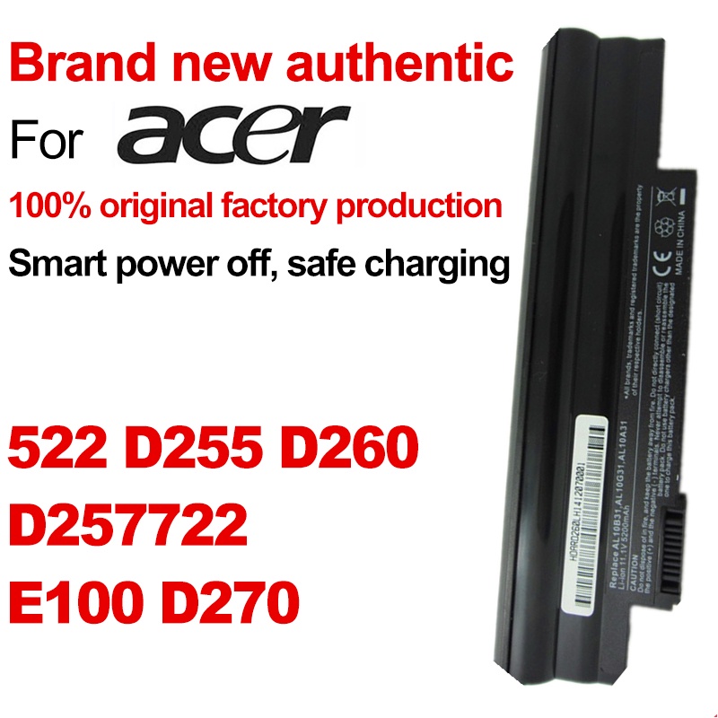 D255 Battery AL10A31 AL10B31 AL10G31 D260 D270 AOD255E Acer Aspire One ...