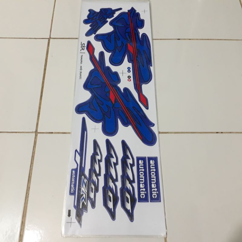 Striping lis stickers variations yamaha mio sporty smile automatic 2003 ...