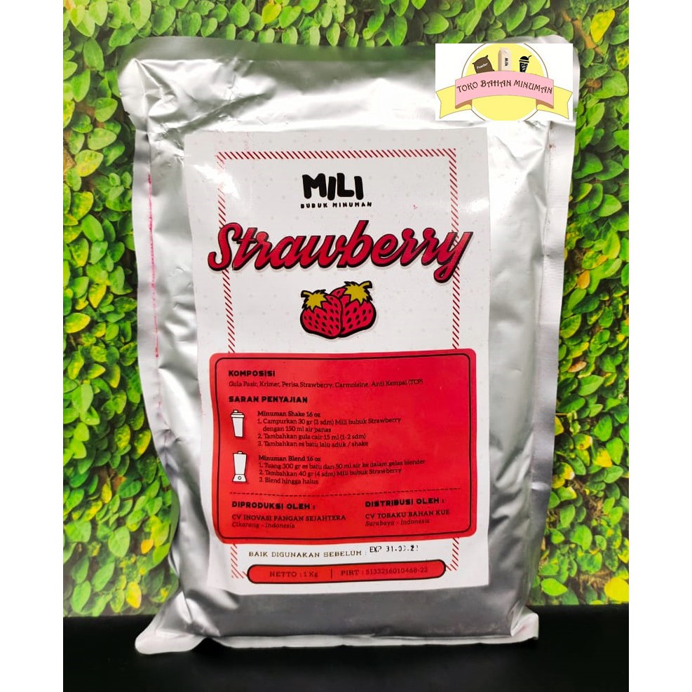 Mili STRAWBERRY 1 KG, Drink Powder (Drink Powder / Drink Powder ...