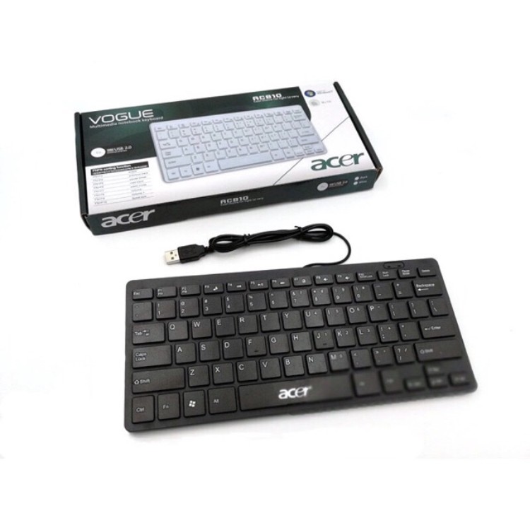 Acer Multimedia USB Mini Keyboard For PC Laptop Computer Keyboard ...