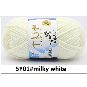 【Real 50g】5ply 50g Yarn Milk Fiber Knitting Wool Crochet Yarn Milk ...