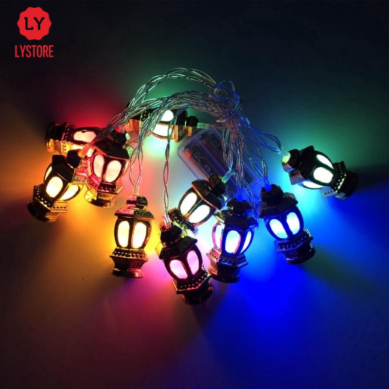 Raya 20LED Lamp Ramadan Battery/USB/Solar Warm Lighting Gold Oil Palace ...