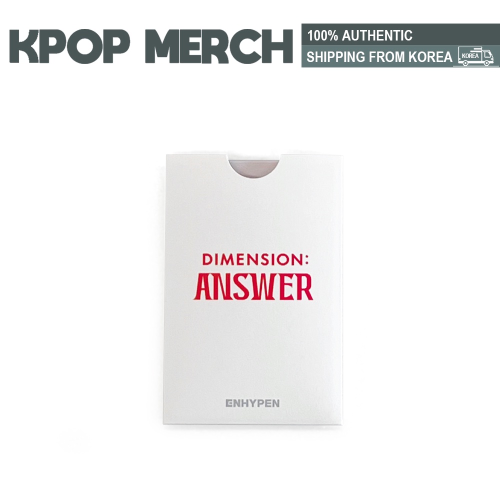 Enhypen Dimension: Answer Weverse POB (Group Photocard 2EA) | Shopee ...