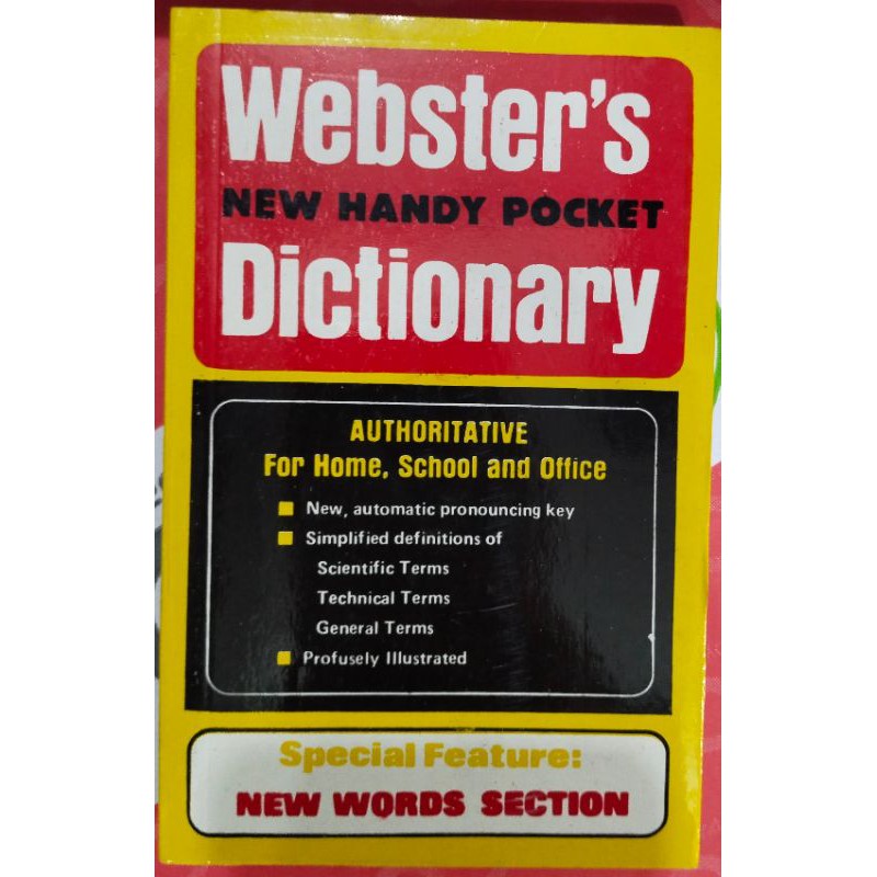 WEBSTER'S New Handy Pocket DICTIONARY | Shopee Philippines