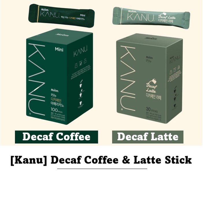 [Kanu] Decaf Stick Decaffeinated Coffee Decaf Instant Powder Mix Decaffeinated Decaffeine Decaf ...