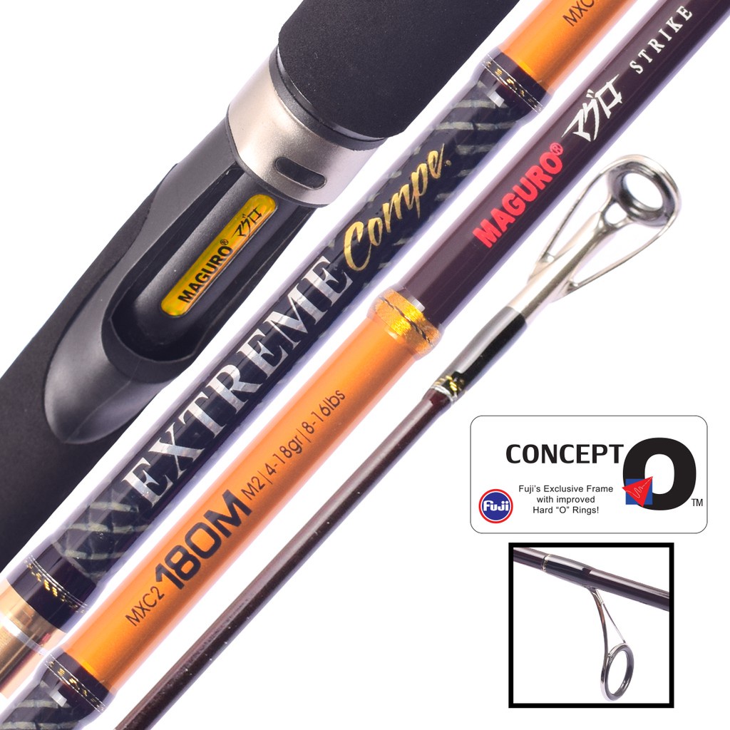Maguro Extreme Compe 2 fishing rod | Fuji | 150 | 165 | 180 | Spinning ...