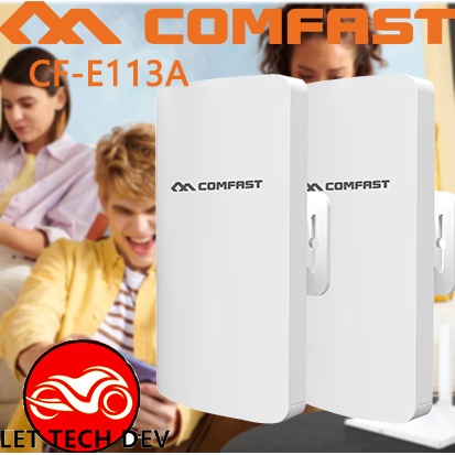 2pcs / set 3km Comfast CF-E113A High Power Outdoor Wifi Repeater 5GHz 300Mbps Wireless Wifi ...