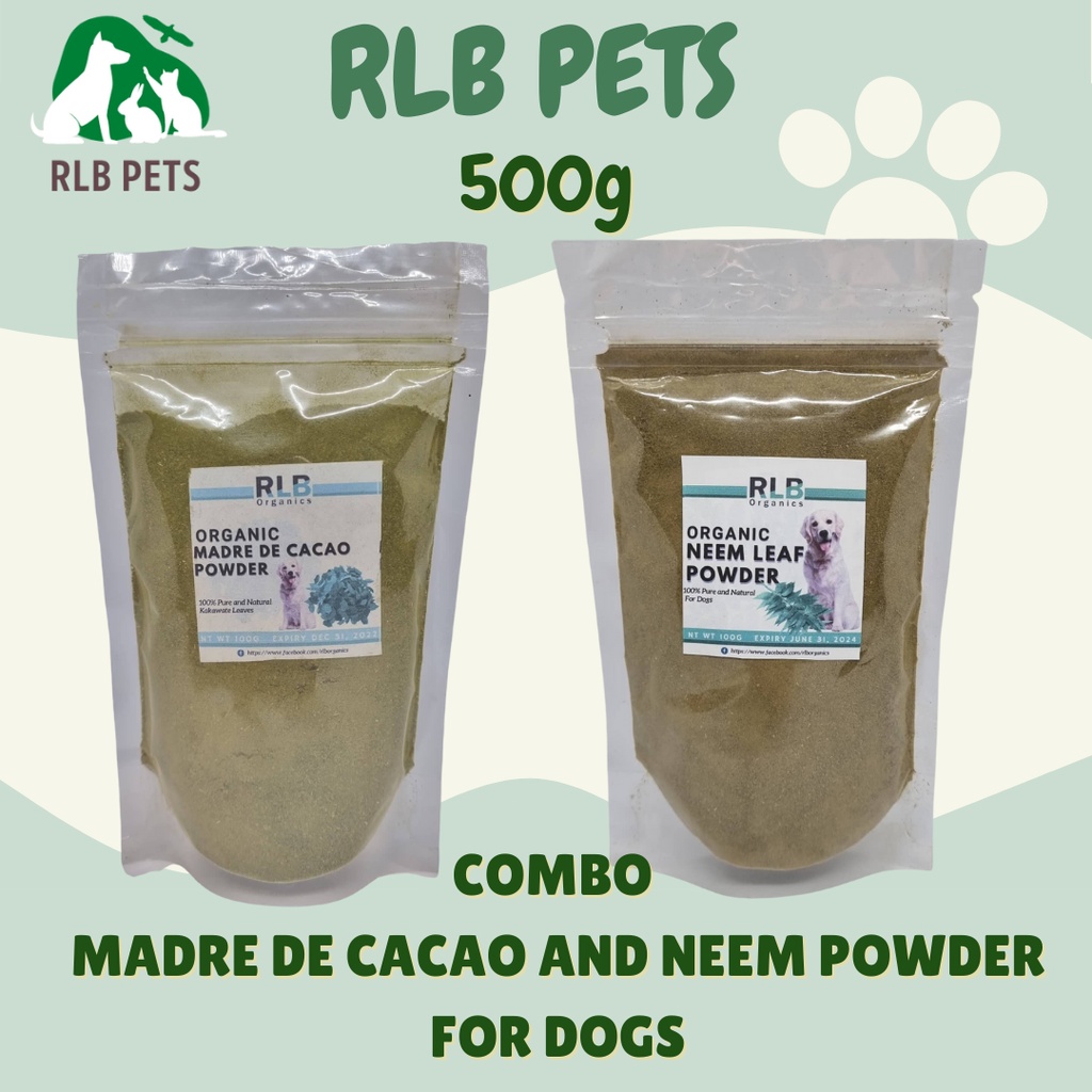 500 grams Madre de Cacao Powder for Dogs and 500 grams Neem Leaf Powder ...