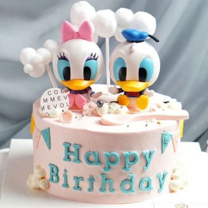 1 Set Cake Decorations Children's Birthday Family Party Mini Donald ...