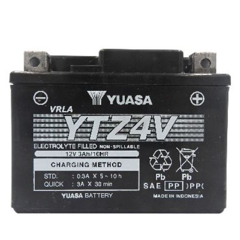 YUASA YTZ4V( GTZ4V YTX4L GTZ5S).Mio,Wave,Xrm.Shogun | Shopee Philippines