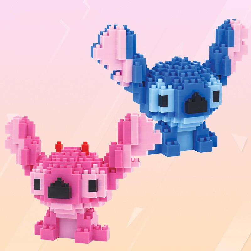 Anime Stitch Building Blocks Toy Lego Compatible Nano Diamond Bricks ...