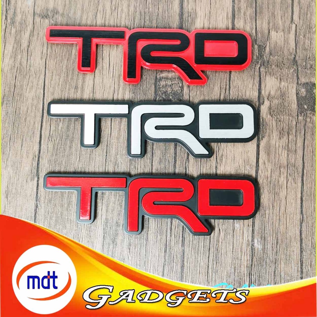 TRD EMBLEM LARGE ALLOY METAL LARGE WITH 3M | Shopee Philippines