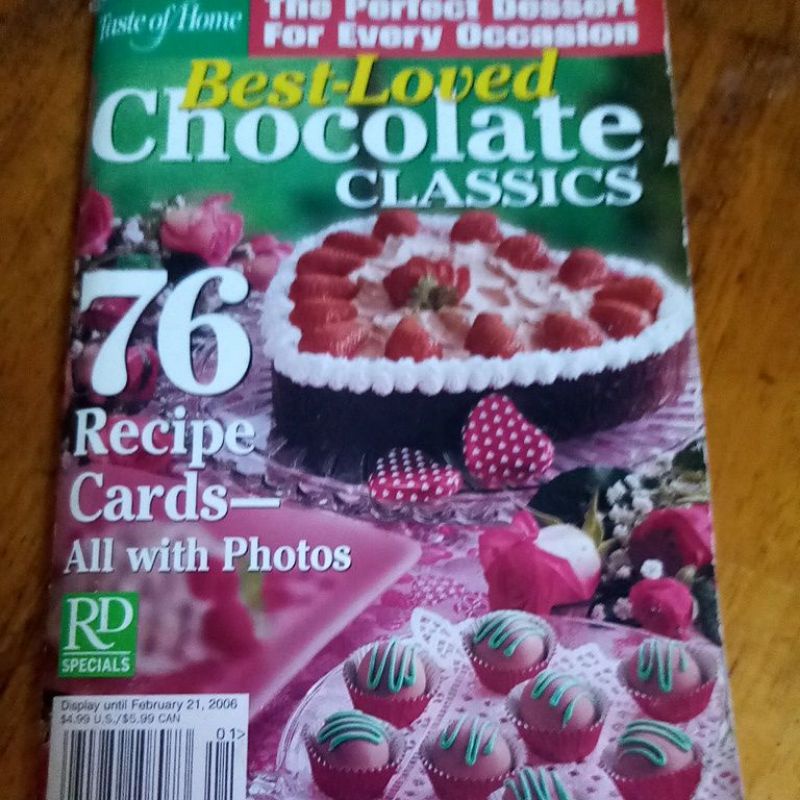 Best Loved Chocolate Classic Baking Cooking Recipe Book | Shopee ...