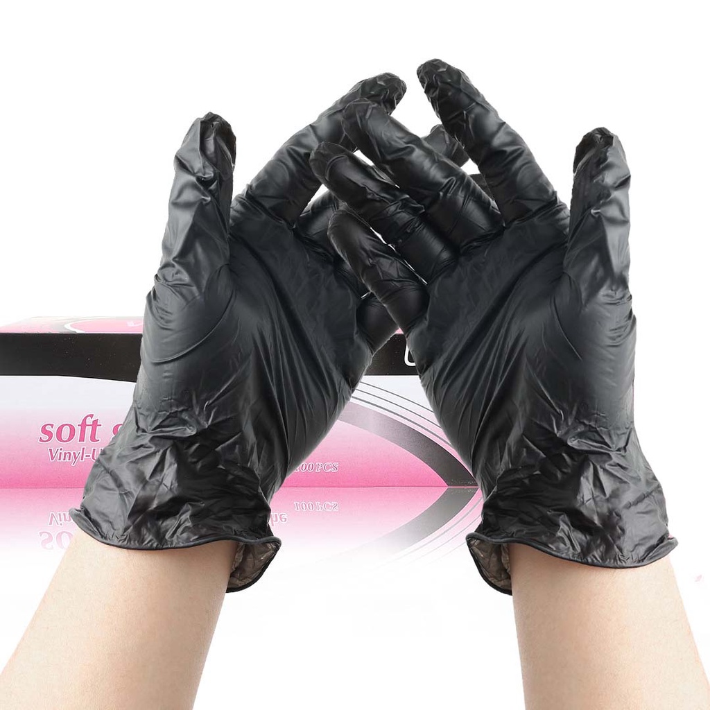 Dispossable Elasticity Gloves 1 set for Salon Hair Color Gel Gloves ...