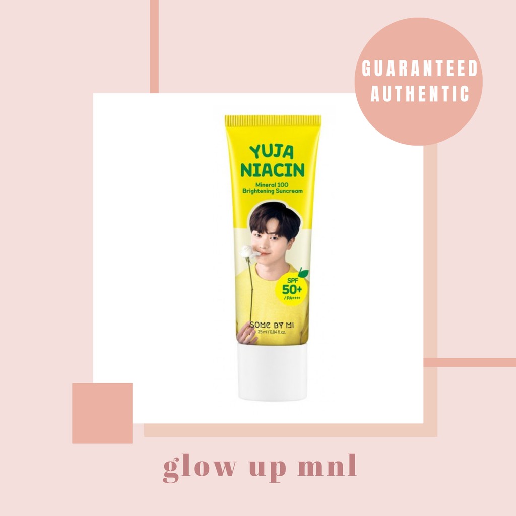 Some By Mi Yuja Niacin Mineral 100 Brightening Sun Cream 25ml | Shopee ...