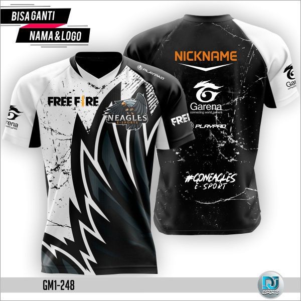 Game/Jersey Game E-Sports FF/ML/PUBG/CODM Full Printing Free Printing ...