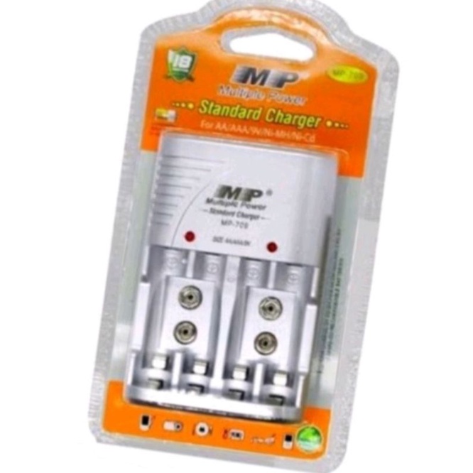 MP MULTIPLE POWER BATTERY CHARGER FOR RECHARGEABLE AA / AAA / 9V ...