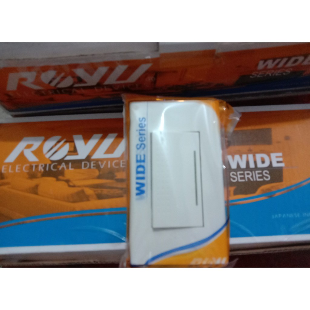 ROYU WIDE SERIES SET ( 10 PCS PER BOX ) Aircon Outlet set / Switch 1 ...