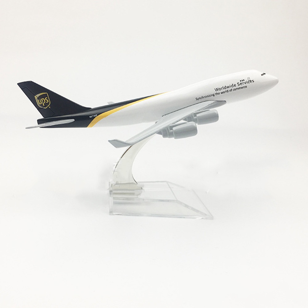 1/400 Scale Alloy Aircraft Boeing 747 UPS Cargo Aircraft 16cm Plane ...