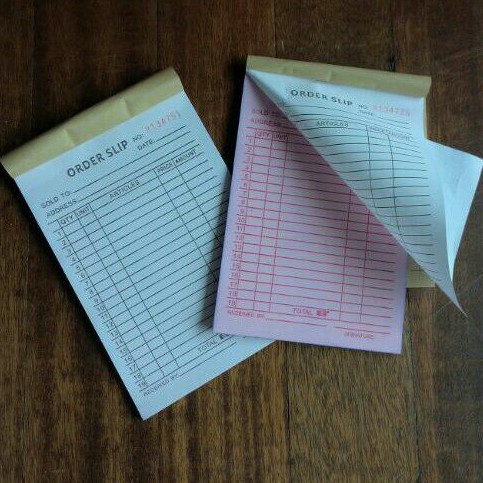 Carbonized Duplicate Order Slip booklet - 5x7 inches | Shopee Philippines