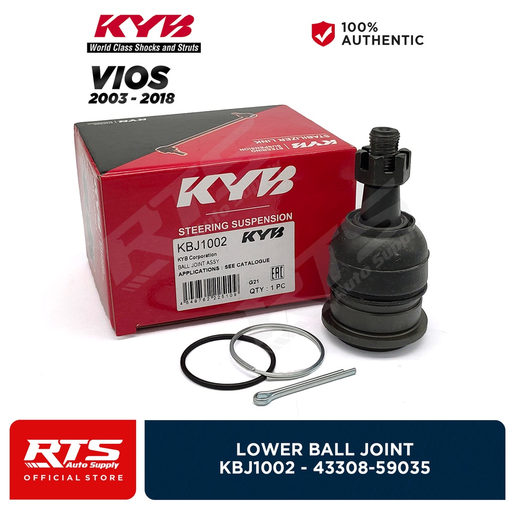 KYB Lower Ball Joint for Toyota Vios 2003-2018 KBJ1002 / 43308-59035 ...