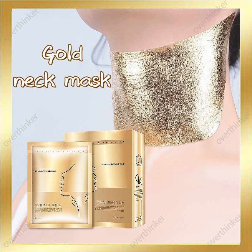PIBAMY Gold Tighten Skin Neck Mask Whitening Tight To Fine Lines ...
