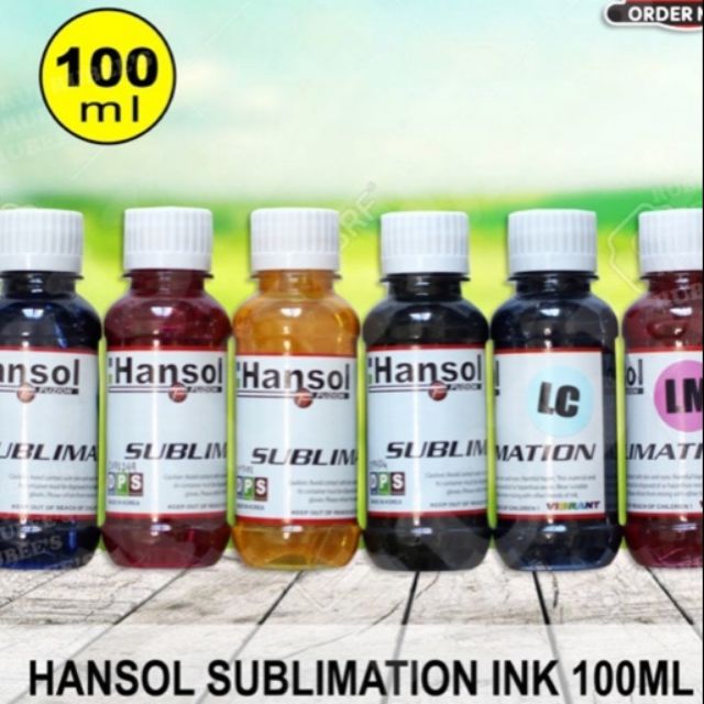 hansol sublimation 100ml 6color (each) | Shopee Philippines