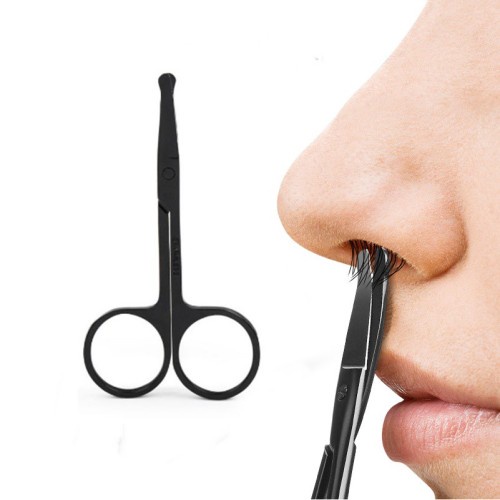 HITAM Shaving Scissors Shaving Cutting Hair Cutting Nose Hair Nose ...