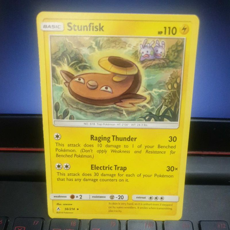 Stunfisk - 56/214 - Rare Sun & Moon: Unbroken Bonds Singles | Shopee Philippines