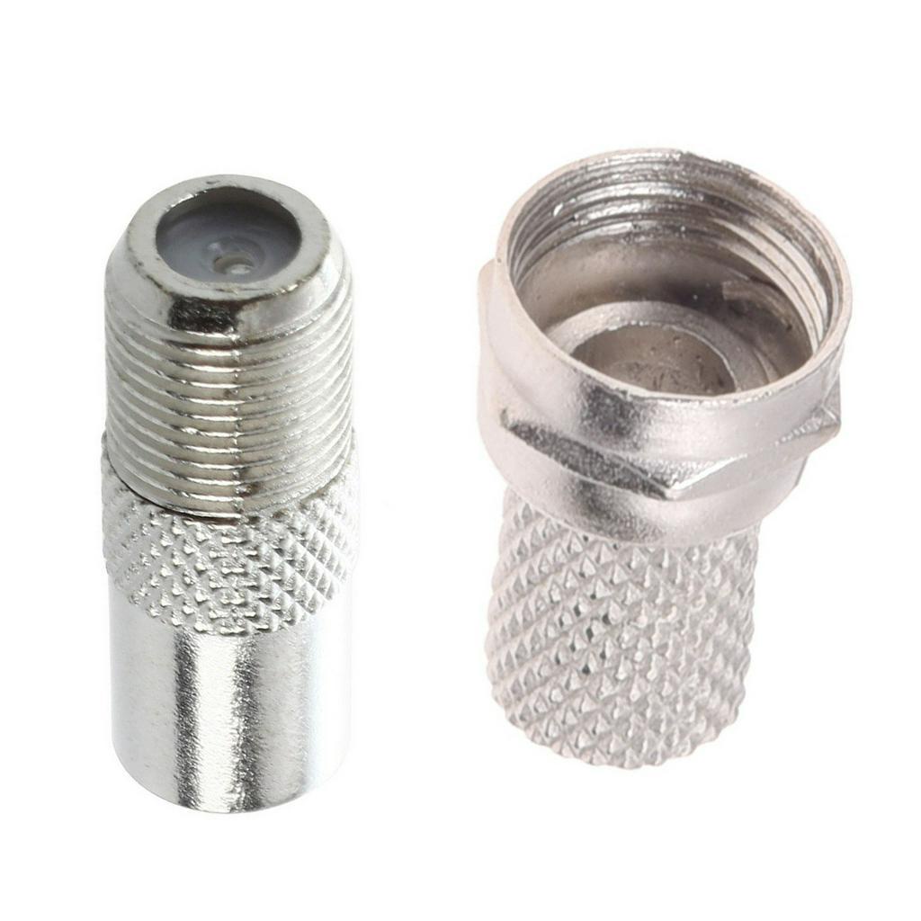 30 Pcs F-Type RF Connector:10Pcs Straight Metal F Type Female to TV PAL ...