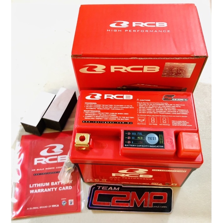 RCB S-SERIES LITHIUM BATTERY 5L 12V 24WH 120A and 7L 12V 35WH 180A ...