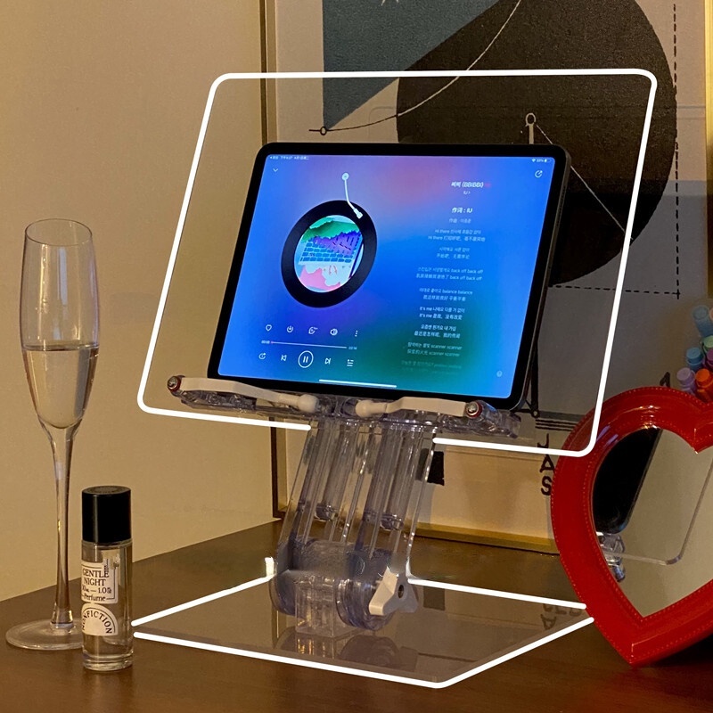 Multifunctional Transparent Adjustable Acrylic Holder for IPad Reading ...