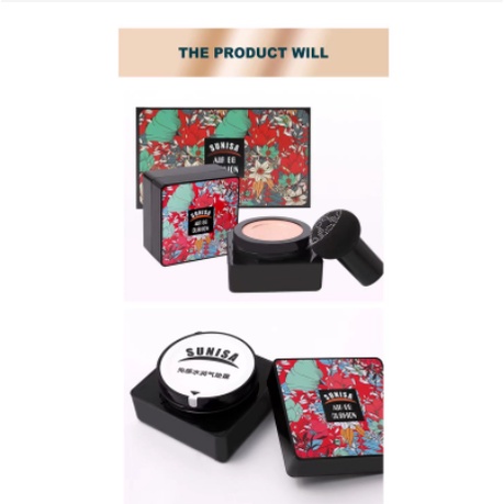 Air Cushion Waterproof BB Cream Frost Concealer Oil Control SUNISA Foundation Mushroom Head ...