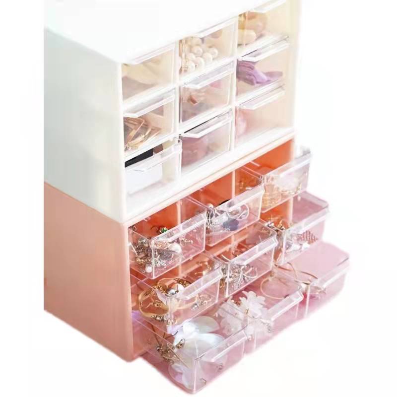 9 Compartment 3 Tier Drawer Storage Box Clutter Storage Box Storage ...