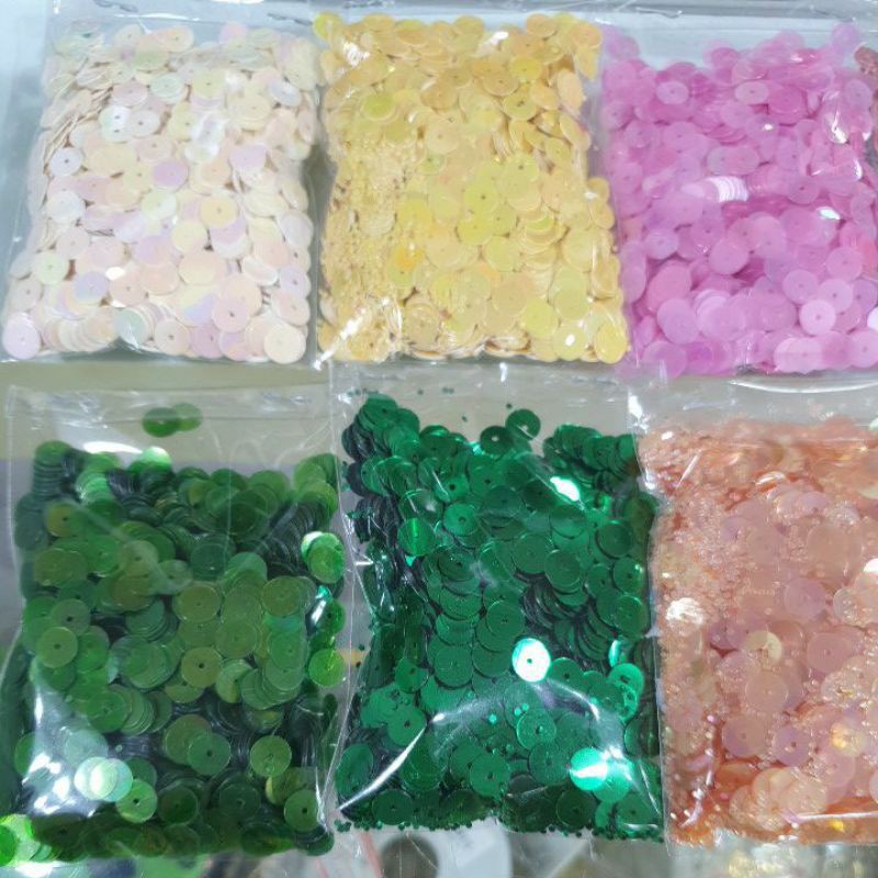 6mm Japanese flat sequin borci | Shopee Philippines