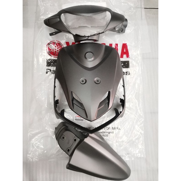 Mio Sporty Front Fairings Matte Gray Genuine Yamaha | Shopee Philippines