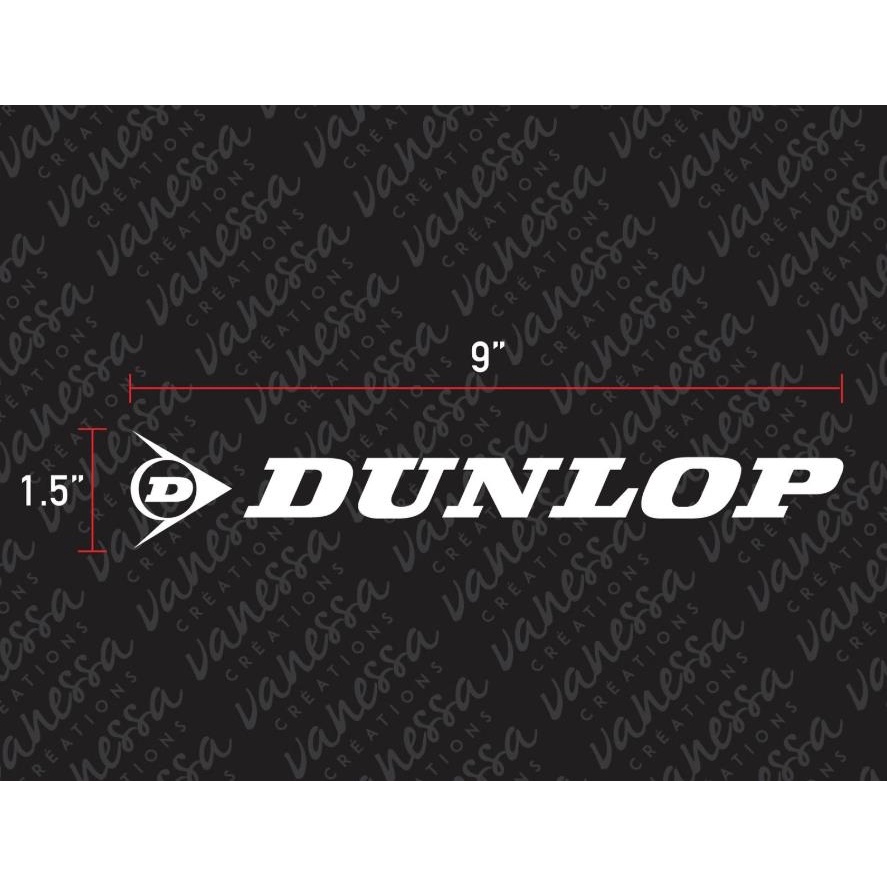 (2Pcs) DUNLOP TIRE BRAND CAR sticker vinyl decal | Shopee Philippines