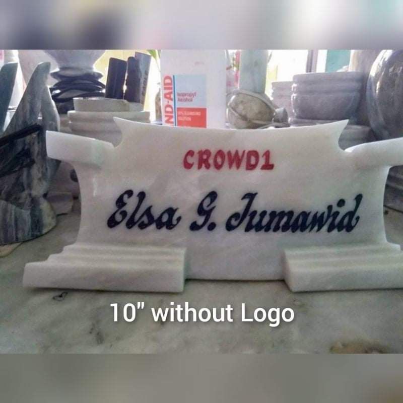 Marble Made Table Bar/Name Plate Authentic Marble from Romblon | Shopee ...