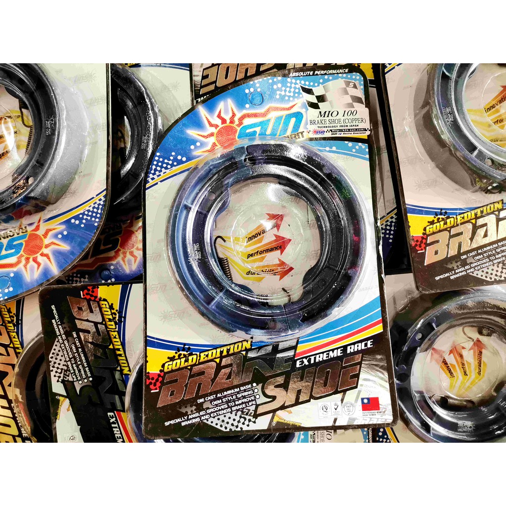 Sun brake shoe yamaha mio aerox | Shopee Philippines