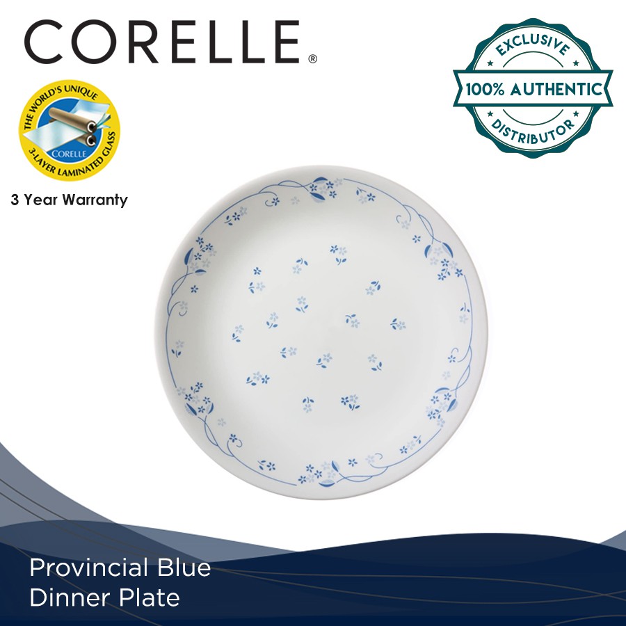 Corelle Dinner Plate Provincial Blue | Shopee Philippines