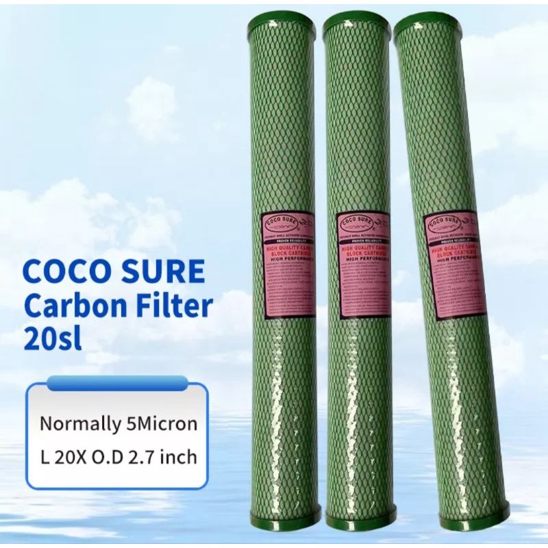 20sl Coco Sure Carbon Block Filter CTO | Shopee Philippines