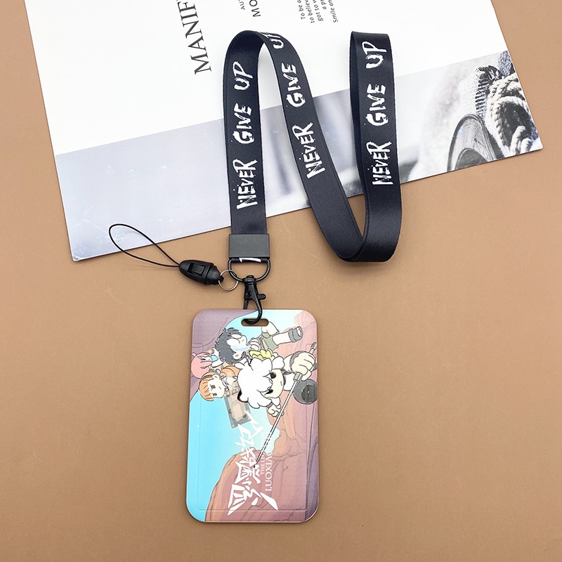 Cartoon posters Student card holder ID card bus card work holder ...