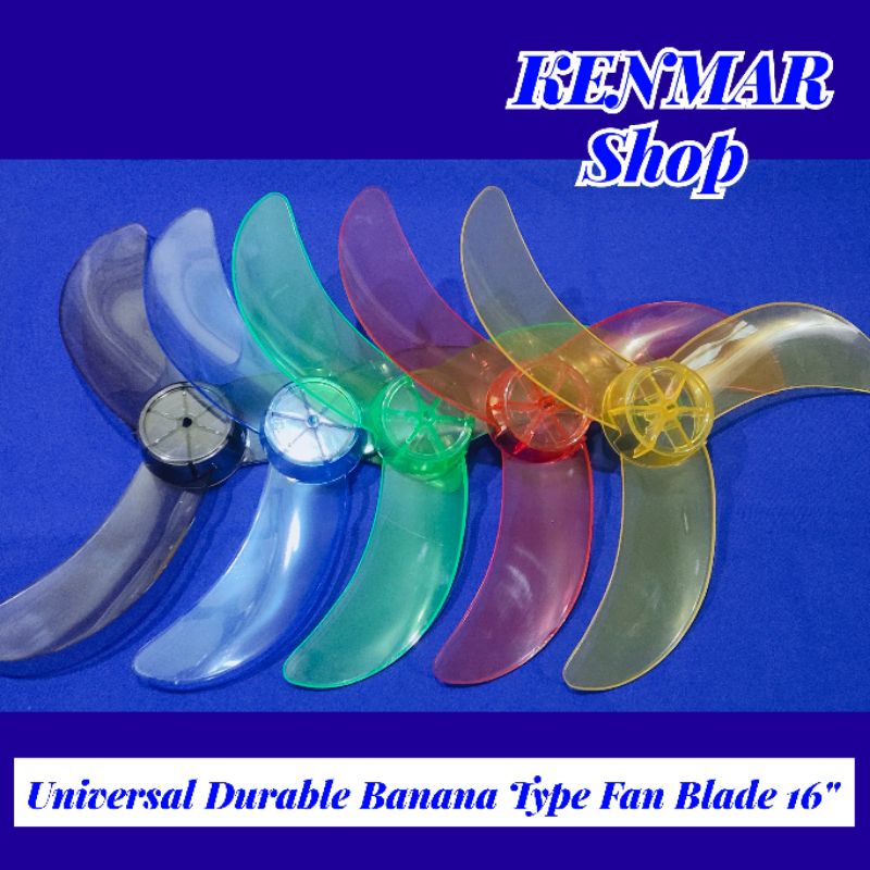 Durable Universal Banana Type Transparent Fan Blade 16" | Shopee ...
