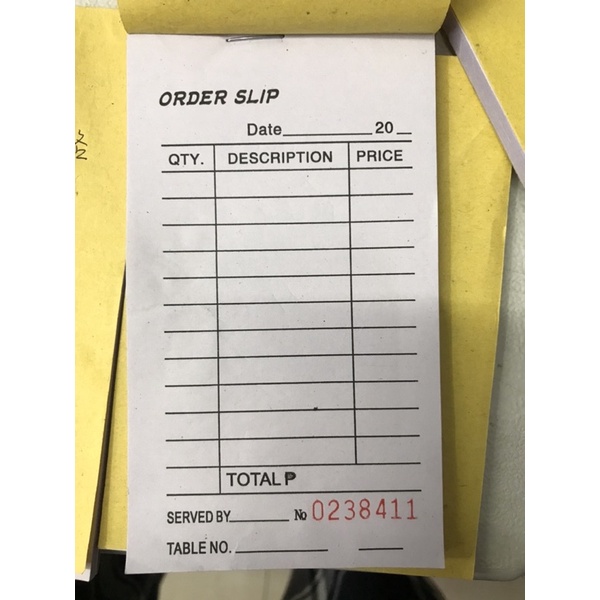 CARBONIZED ORDER SLIP | Shopee Philippines