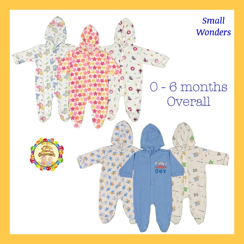 OVERALL 0-6MONTHS | SMALL WONDERS / BABY STARTERS BRAND | COTTON ...