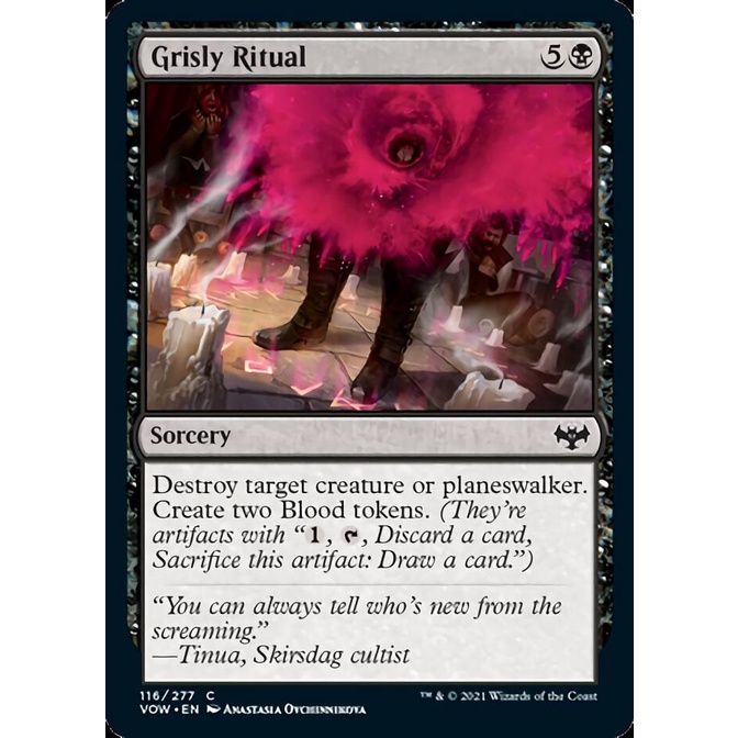 Magic the Gathering Singles - Grisly Ritual - Innistrad: Crimson Vow (C ...