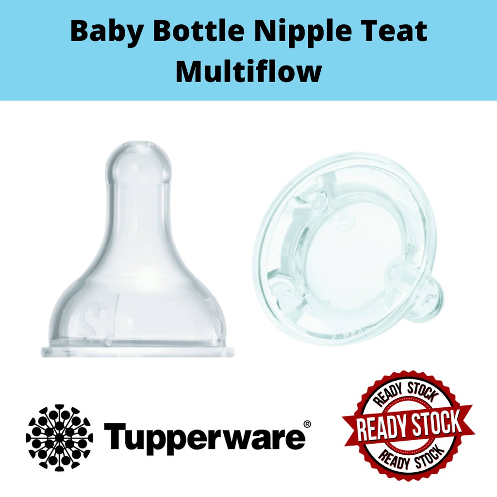 Tupperware Baby Bottle Nipple Teat Multiflow - Puting Botol Susu ...