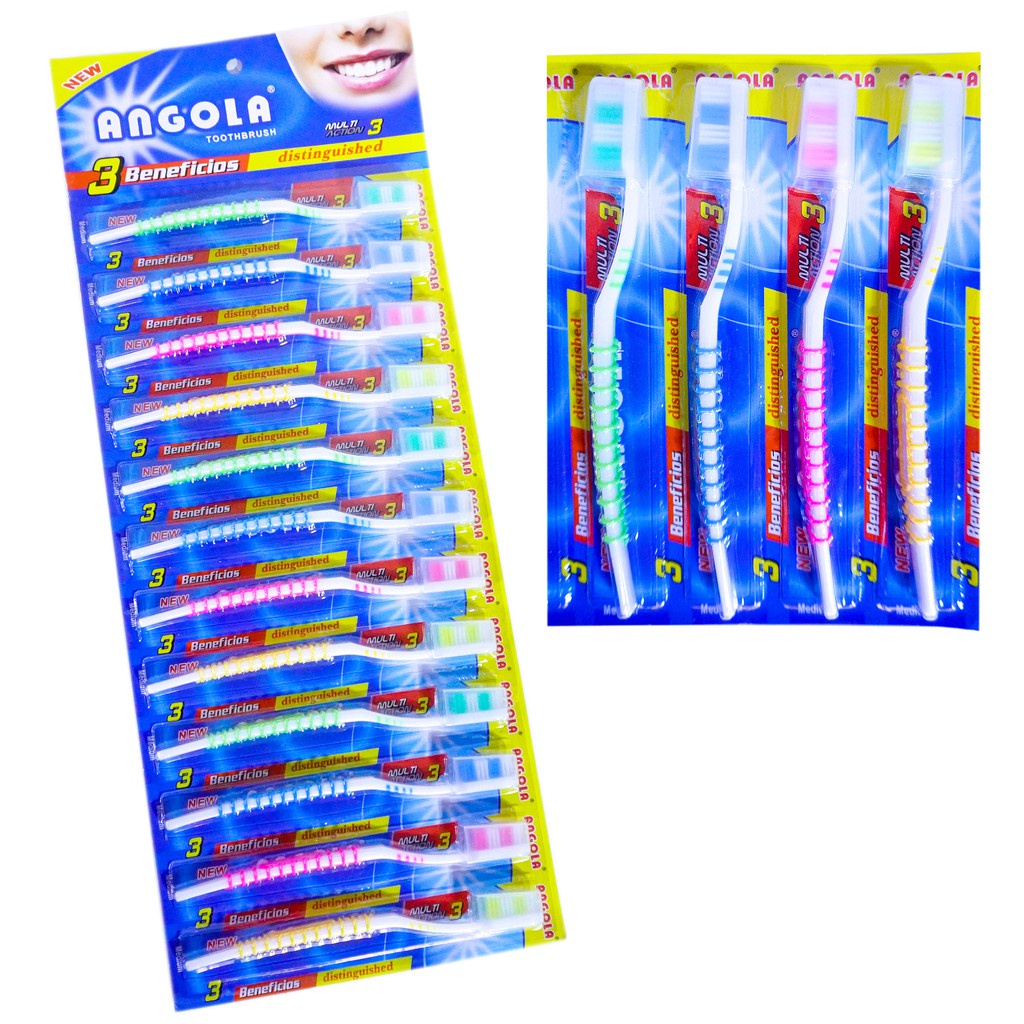 12pcs Angola Toothbrush w/ Cap Dental Hygiene Kit Loot Bag Filler ...